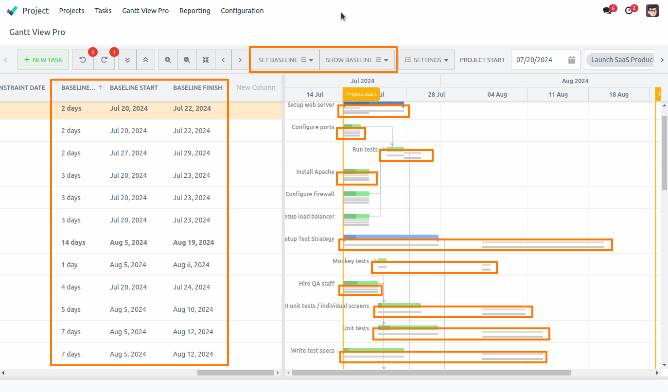 Bryntum Gantt for Odoo Docs